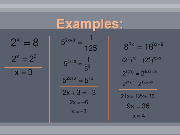 Algebra Unit 4 Part 1 Exponential Functions Exponents Algebra Unit 4 Part 1 Exponential Functions Exponents