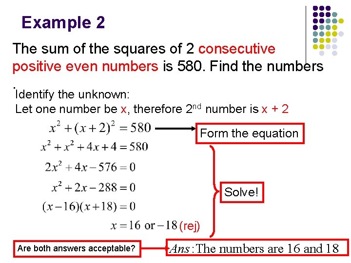 Steps to solving a word problem l Identify