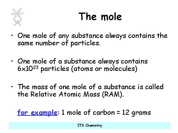 Mole Lesson 2 Comparing Masses of different Substances