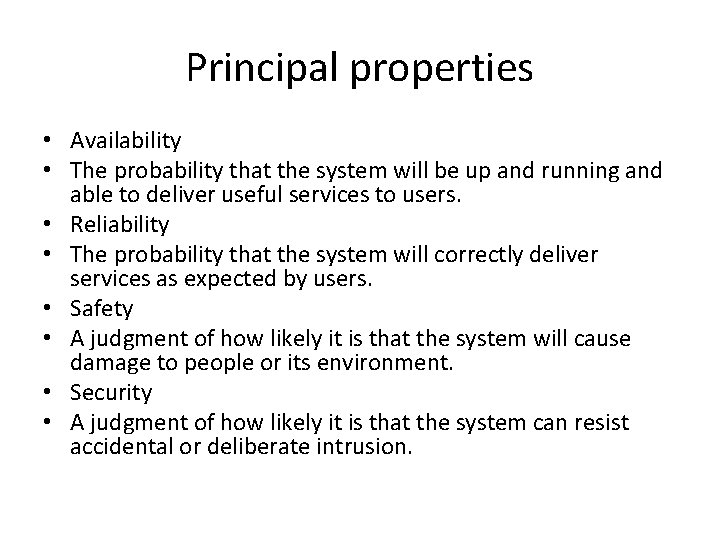 Chapter 11 Security and Dependability System dependability For