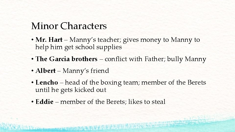 Background Information Parrot in the Oven Mi Vida