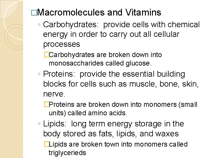 Nutrition CP Biology Mr Martino Nutrition The science
