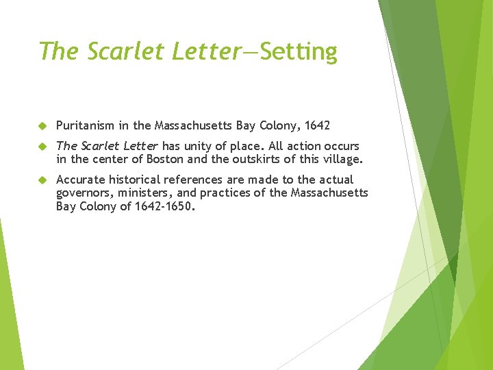 The Scarlet Letter Background Notes Hawthornes Literary Times