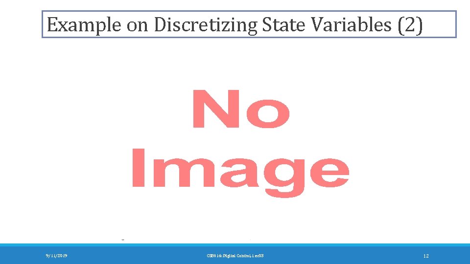 CSE 416 DIGITAL CONTROL Lecture 03 State Variable