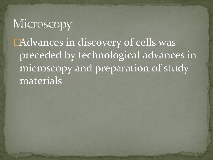 Cellular Biology Cell Theory Hierarchy Chart Study of