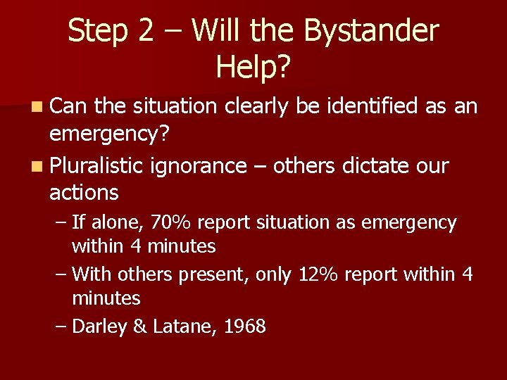 Examples of Diffusion of Responsibility and Bystander Effect
