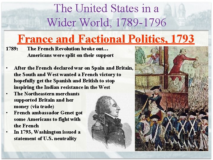 CHAPTER 7 Launching the New Republic 1788 1800