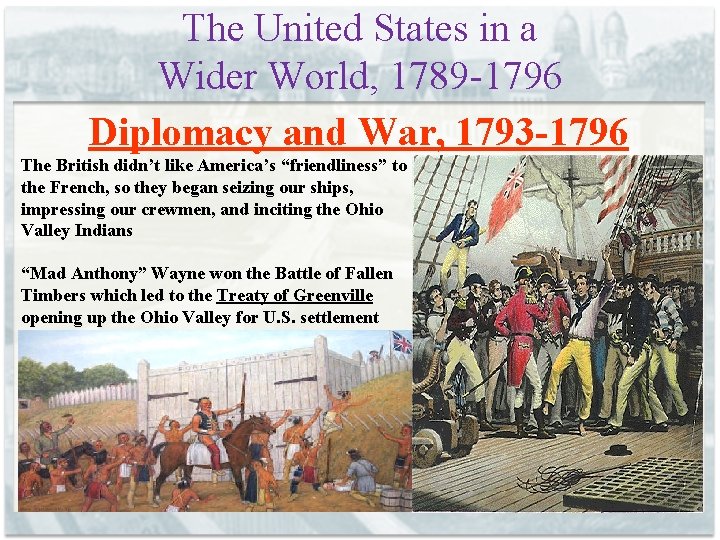 CHAPTER 7 Launching the New Republic 1788 1800