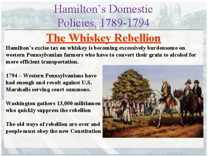 CHAPTER 7 Launching the New Republic 1788 1800