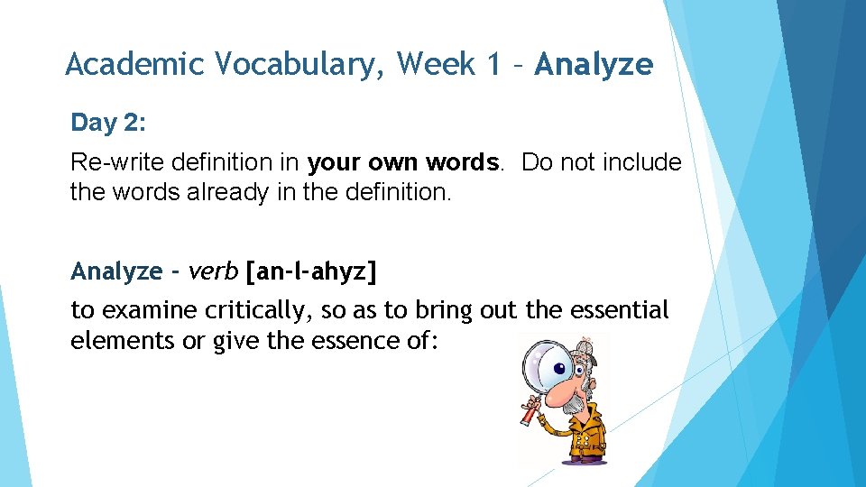 Academic Vocabulary Psychology AP Psychology Academic Vocabulary Week