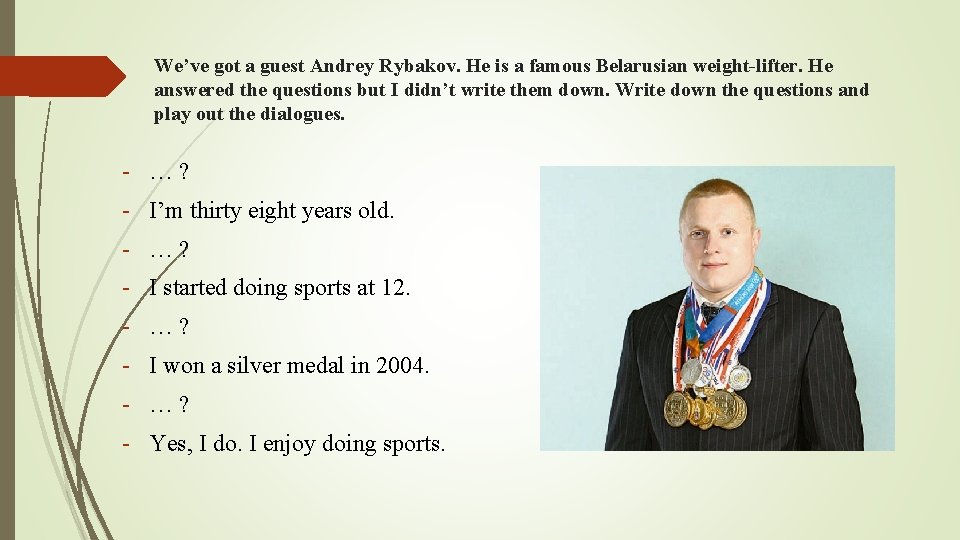 Childrens workshops Match the pictures with the clubs