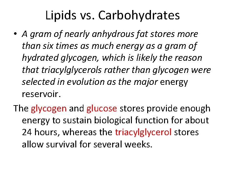 Lipid Metabolism Learning Objectives How Are Lipids Involved