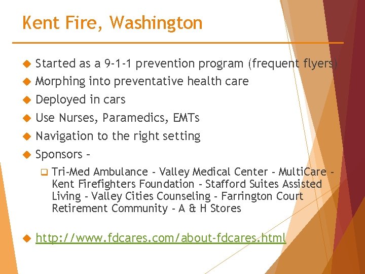 Fire ServiceBased EMS Adapting to the Changing Face
