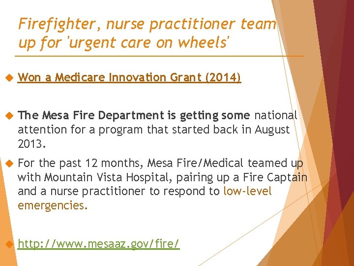 Fire ServiceBased EMS Adapting to the Changing Face