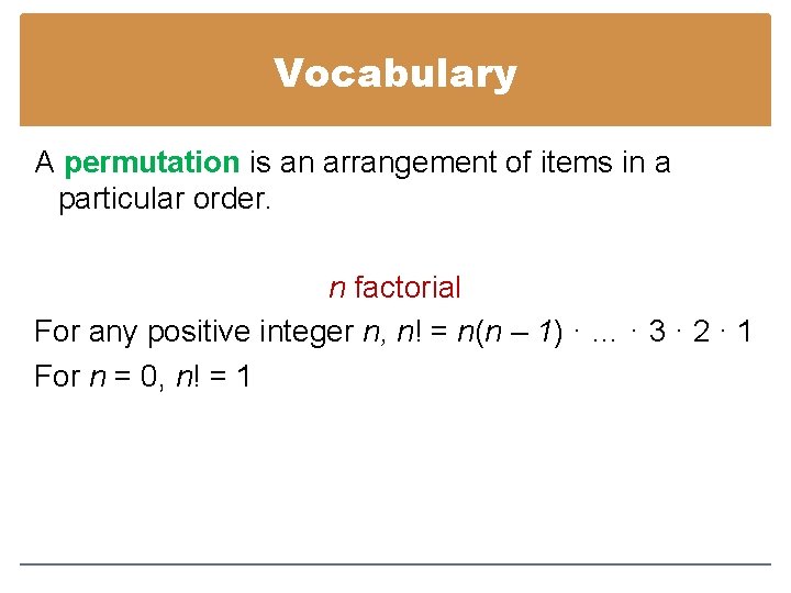 6 7 Permutations Combinations M 11 E 3