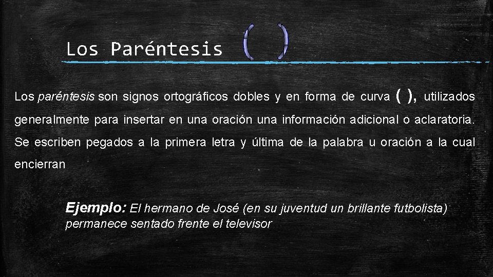 P arntesis y Guiones largos Bloque 3 practicas