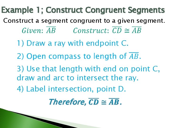 Basic Constructions Skill 06 Objective HSGGPE 12 Students