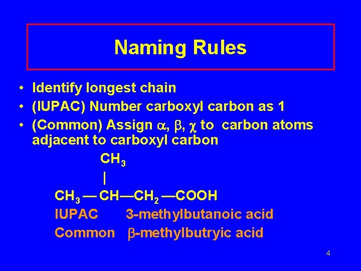 Carboxylic Acids Esters Amines and Amides Carboxylic Acids