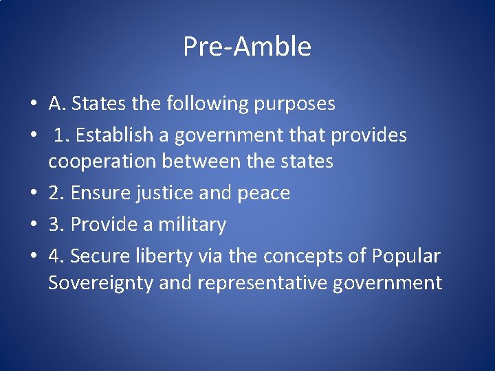 United States Constitution U S Government Class PreAmble