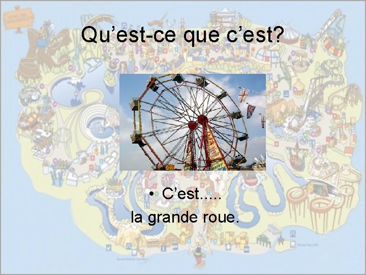 Bienvenue au parc dattractions Welcome to theme park