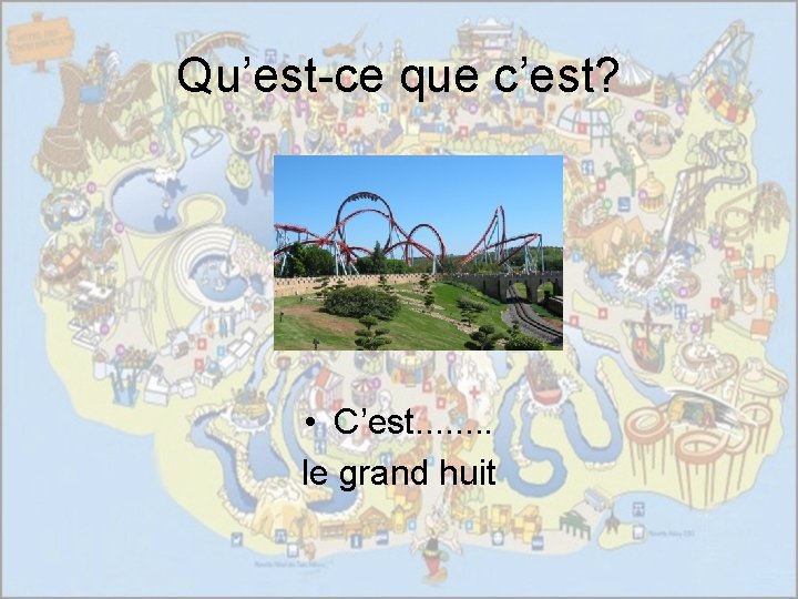 Bienvenue au parc dattractions Welcome to theme park