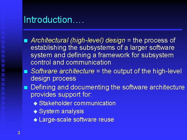CS 425625 Software Engineering Architectural Design Based on