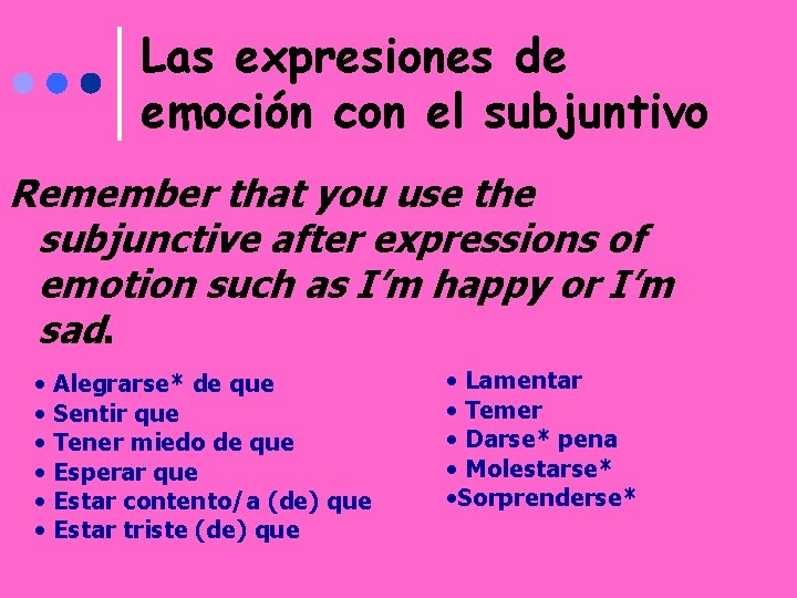 Cmo se forma el subjuntivo 1 Empezar con