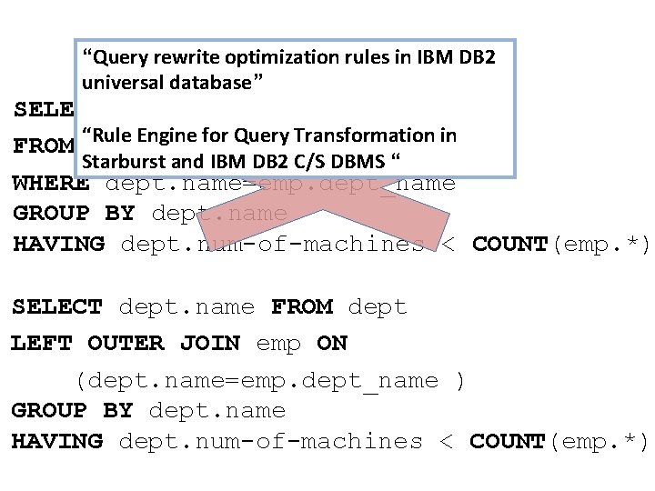 6 8306 814 Lecture 5 Database Internals Continued