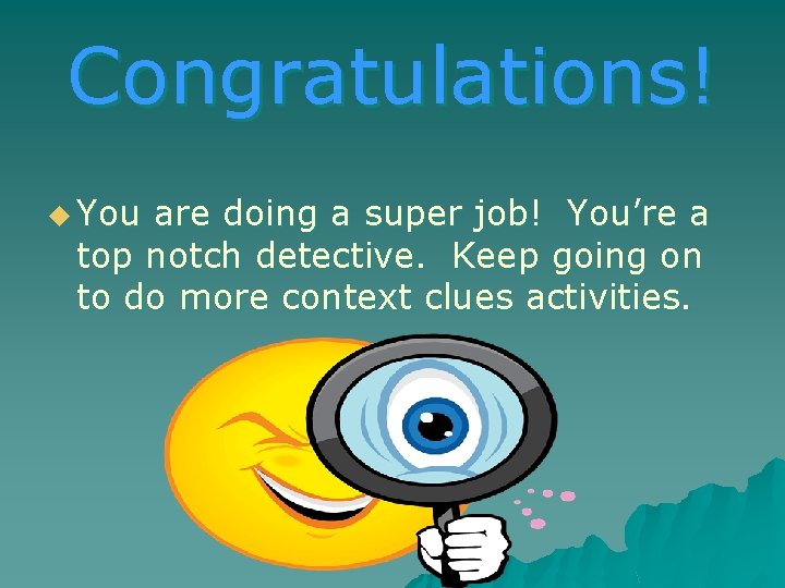 Context Clues You be the Detective by Mrs