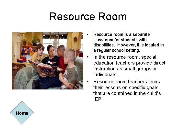 General Education Class Hospital Instruction Inclusion Collaborative Team