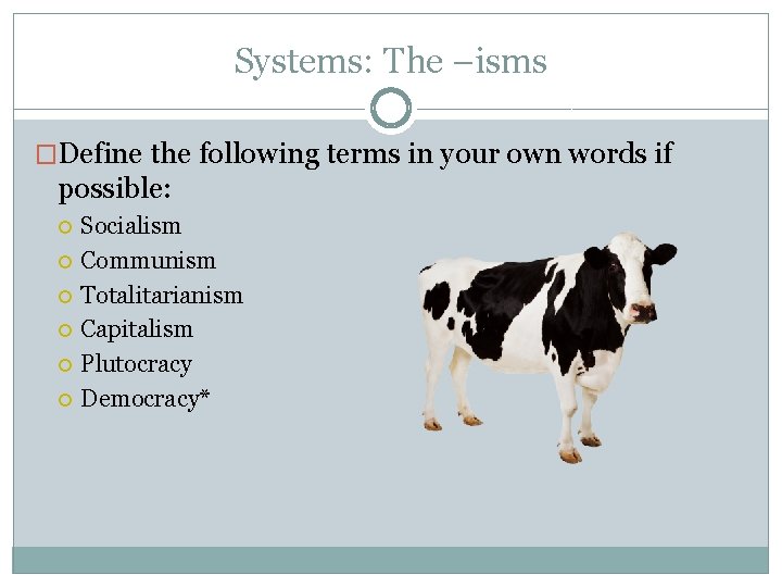 Economic isms The Breakdown ISM A DISTINCTIVEUNIQUE PRACTICE