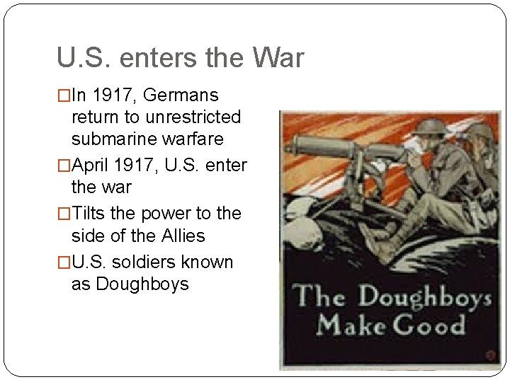 U S Enters World War 1 Major battles