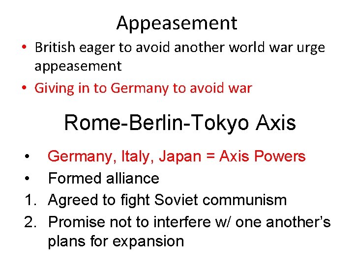 Beginning of WWII Essential Question How did the