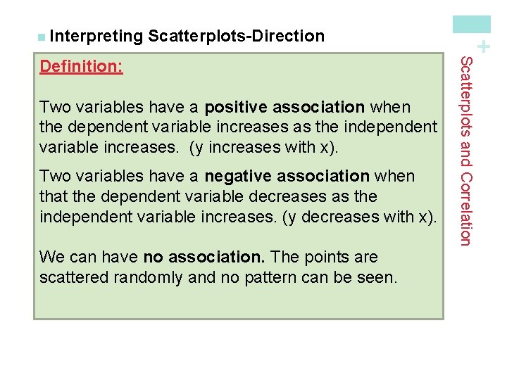 Chapter 4 Describing Relationships Section 4 1 Scatterplots