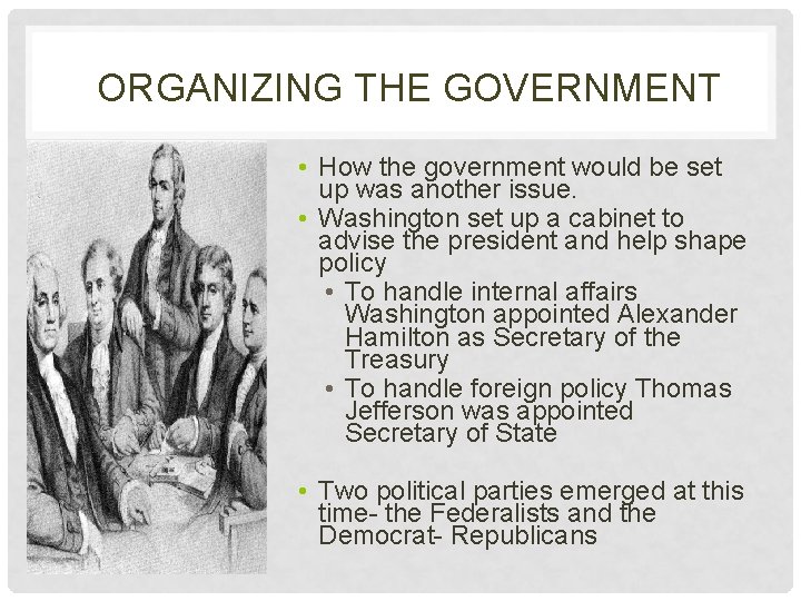 FOUNDATION OF THE NEW REPUBLIC 1789 1800 THE
