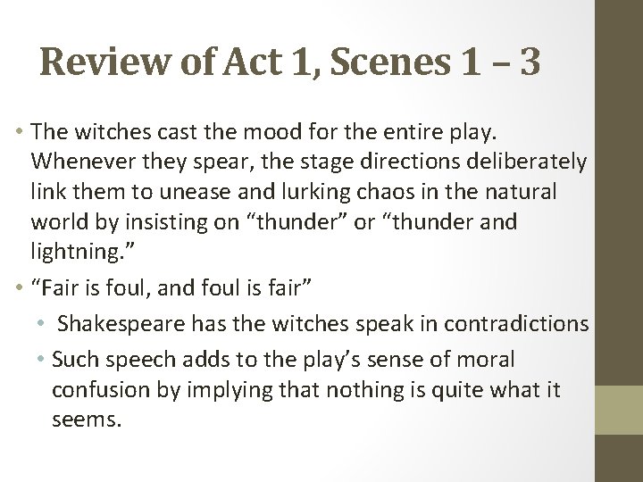 Macbeth Act 1 Scenes 1 7 Act 1