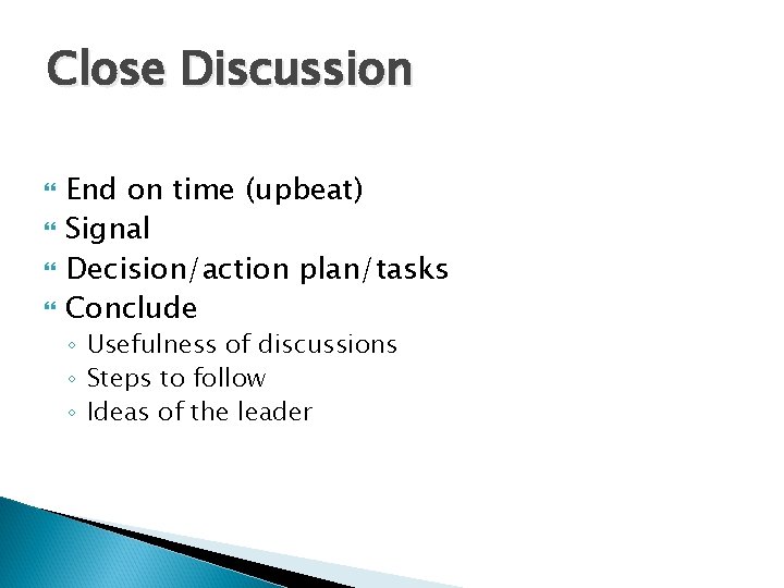 Conducting Effective Committee Meetings A Presentation on behalf