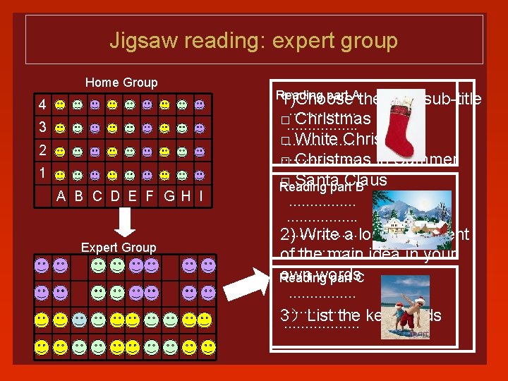Unit 9 Time to Celebrate Jigsaw Reading Teaching