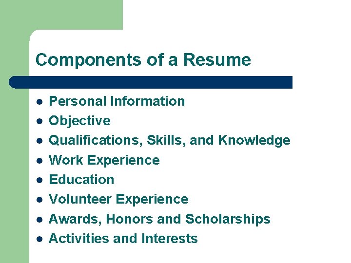 Your Resume High School and Beyond Your Resume