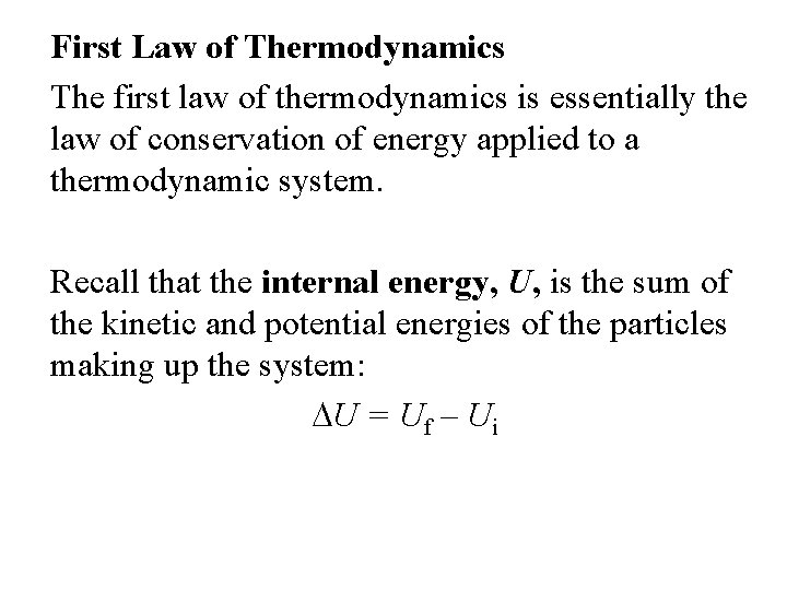 Entropy Free Energy and Equilibrium Chapter 18 Thermodynamics