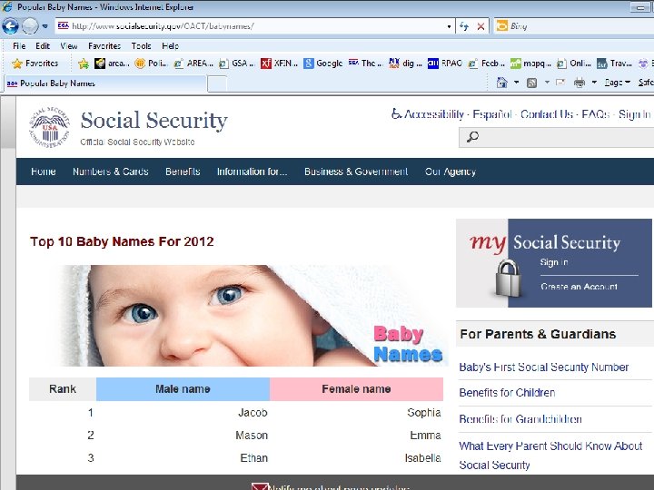 The Ten Mostasked Questions about Social Security Presented The Ten Mostasked Questions about Social Security Presented