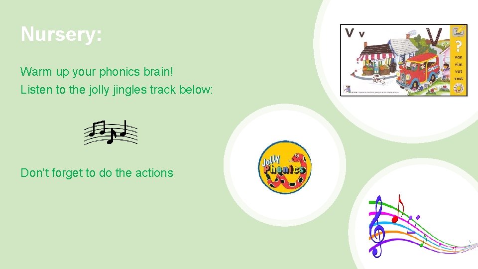 Friday Phonics Buried Treasure game Sentence writing Nursery