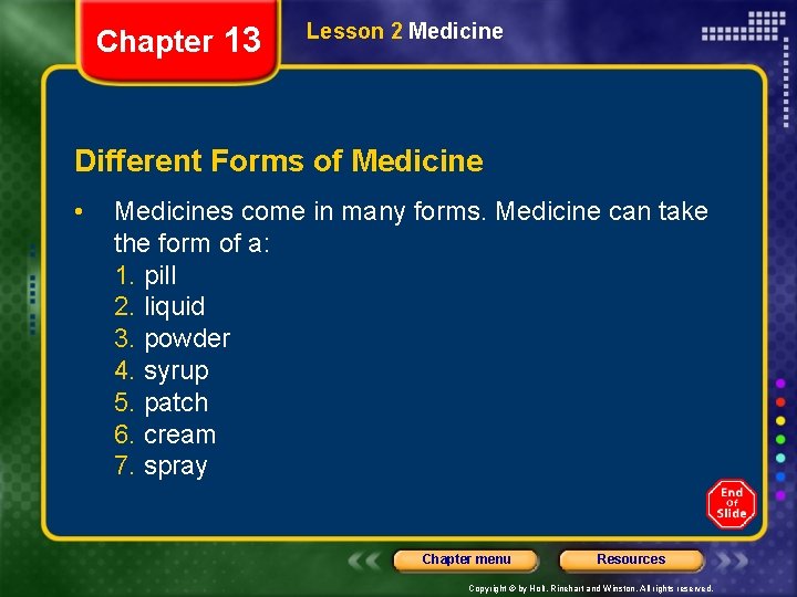 Chapter 13 Lesson 1 Facts About Drugs Bellringer