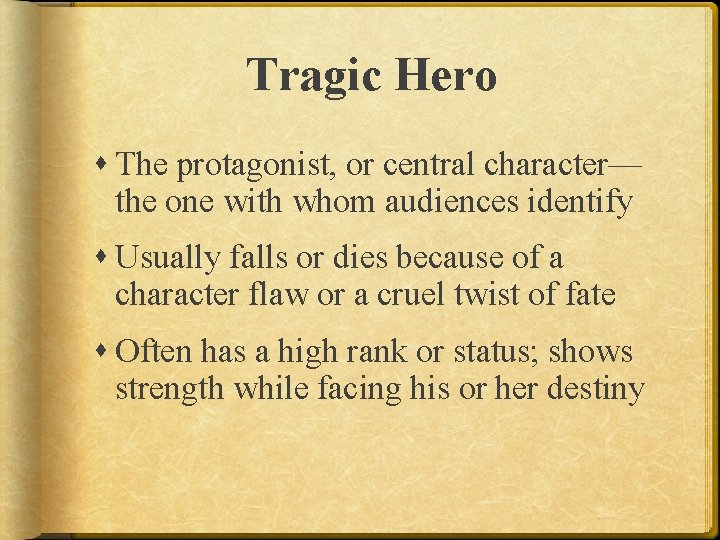 Romeo and Juliet Vocabulary Tragedy A drama that