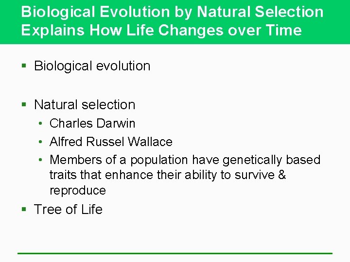Biodiversity and Evolution Chapter 4 Core Case Study