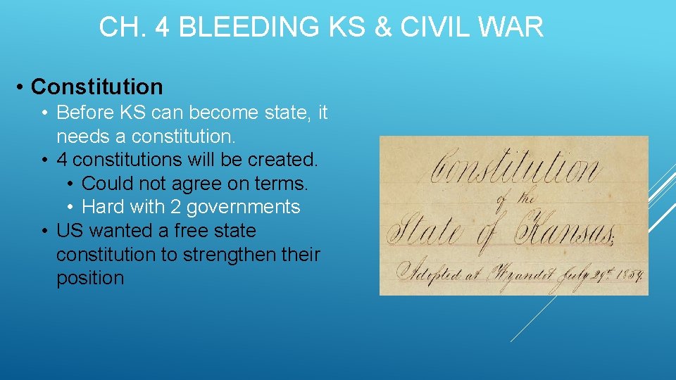 CH 4 BLEEDING KS CIVIL WAR The Saga
