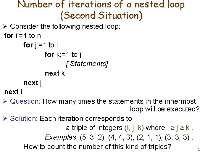Counting Techniques rcombinations with repetition allowed Binomial theorem