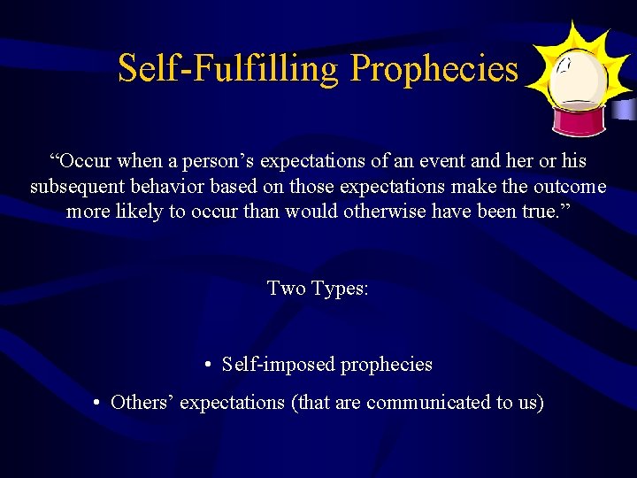 SelfConcept SelfConcept vs SelfEsteem SelfConcept The relatively stable