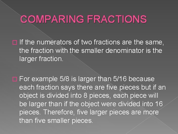 FRACTIONS EXTRODINAIRE All you need to know about
