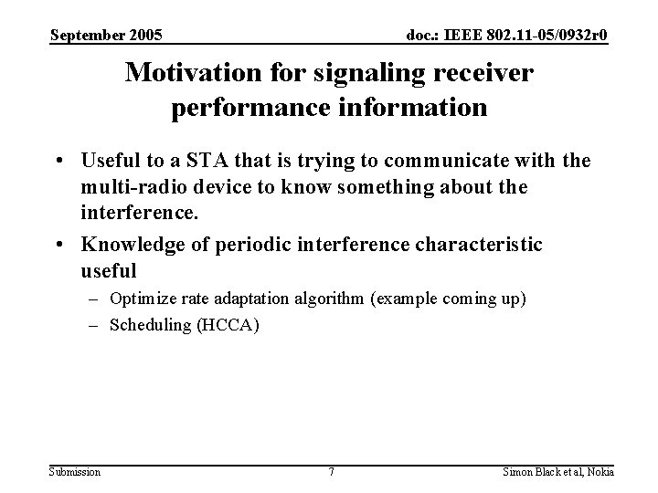 September 2005 doc IEEE 802 11 050932 r